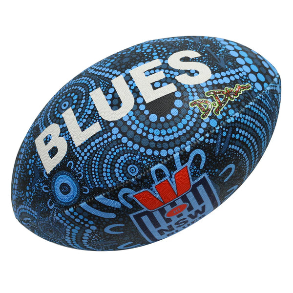 Steeden First Nations NSW Blues Supporter Ball. Mini/11inch ...