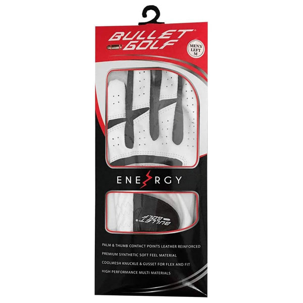 Bullet Golf Energy Glove. LH. white - SPORTFIRST NAMBUCCA