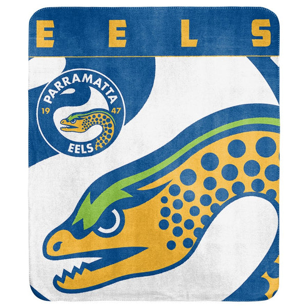 Eels NRL Fleece Throw Rug - SPORTFIRST NAMBUCCA