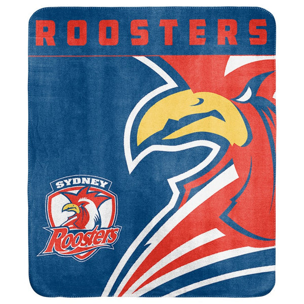 Roosters NRL Fleece Throw Rug - SPORTFIRST NAMBUCCA